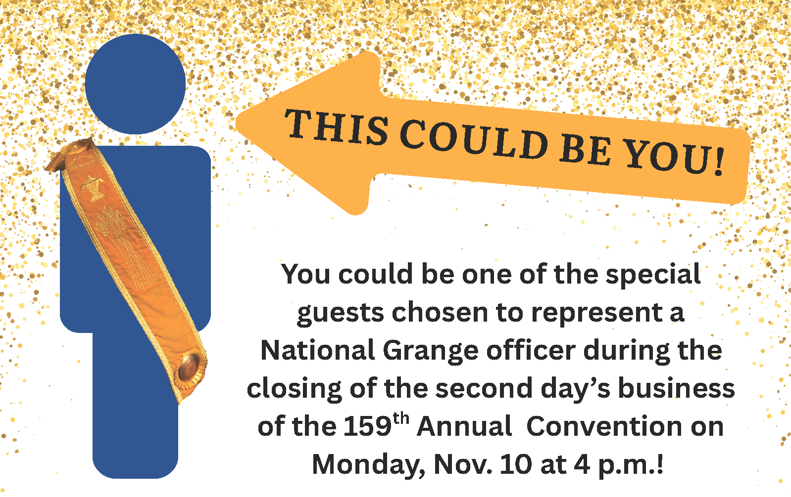 National Officer Sash Drawing – Grange Foundation